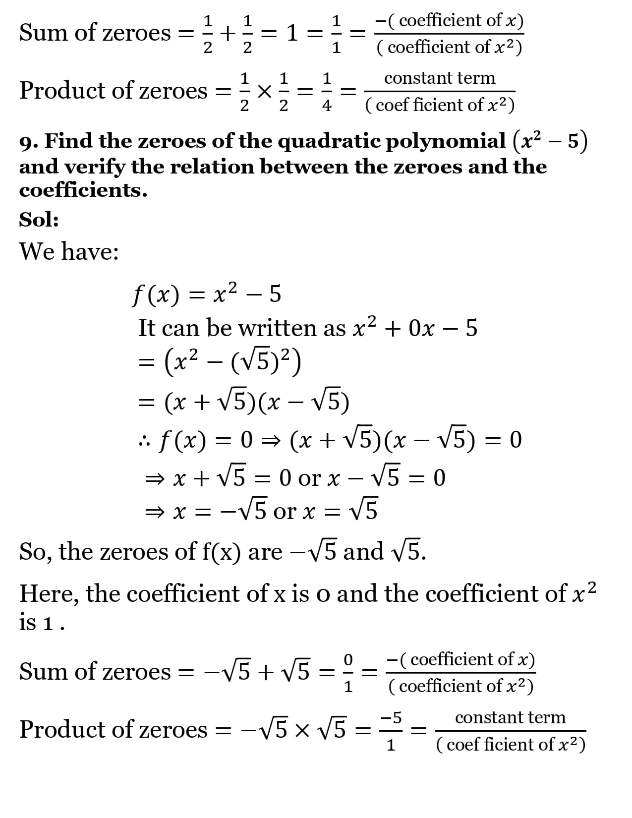RS Aggarwal Class 10 Math Solutions Chapter 2 - Polynomials - ReadAxis