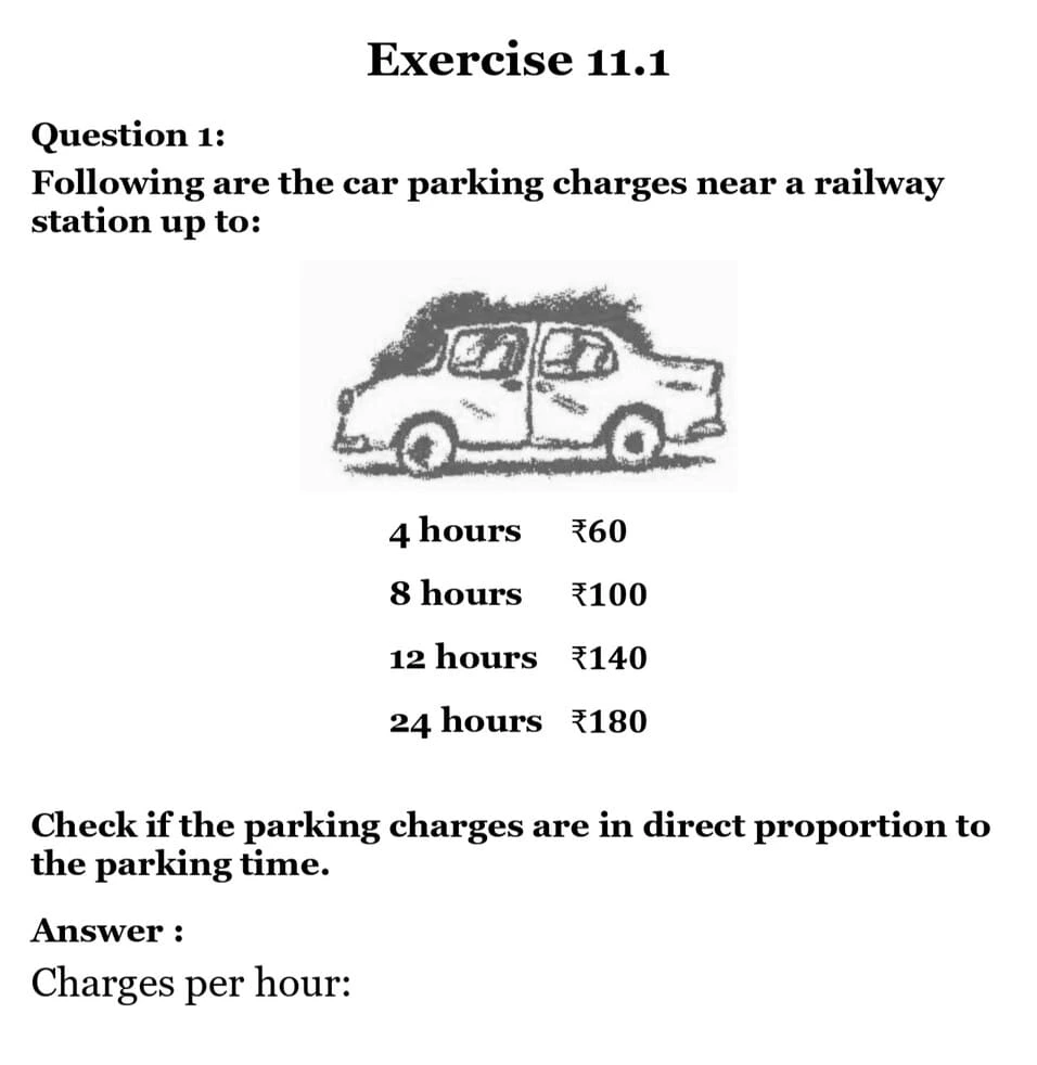 NCERT Solutions For Class 8 Maths Chapter 11 Direct And Inverse