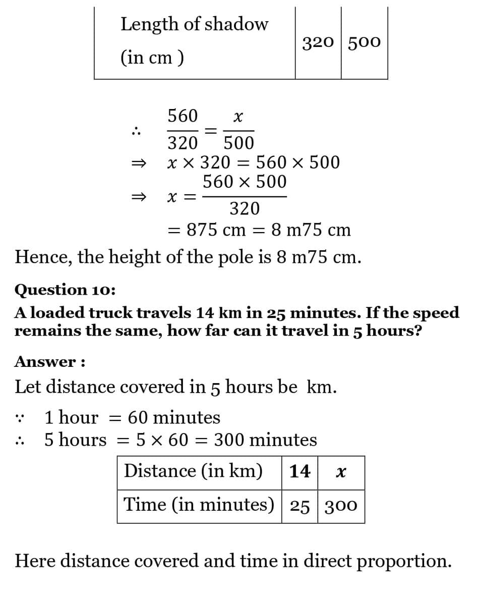 NCERT Solutions for Class 8 Maths Chapter 11 Direct and Inverse ...