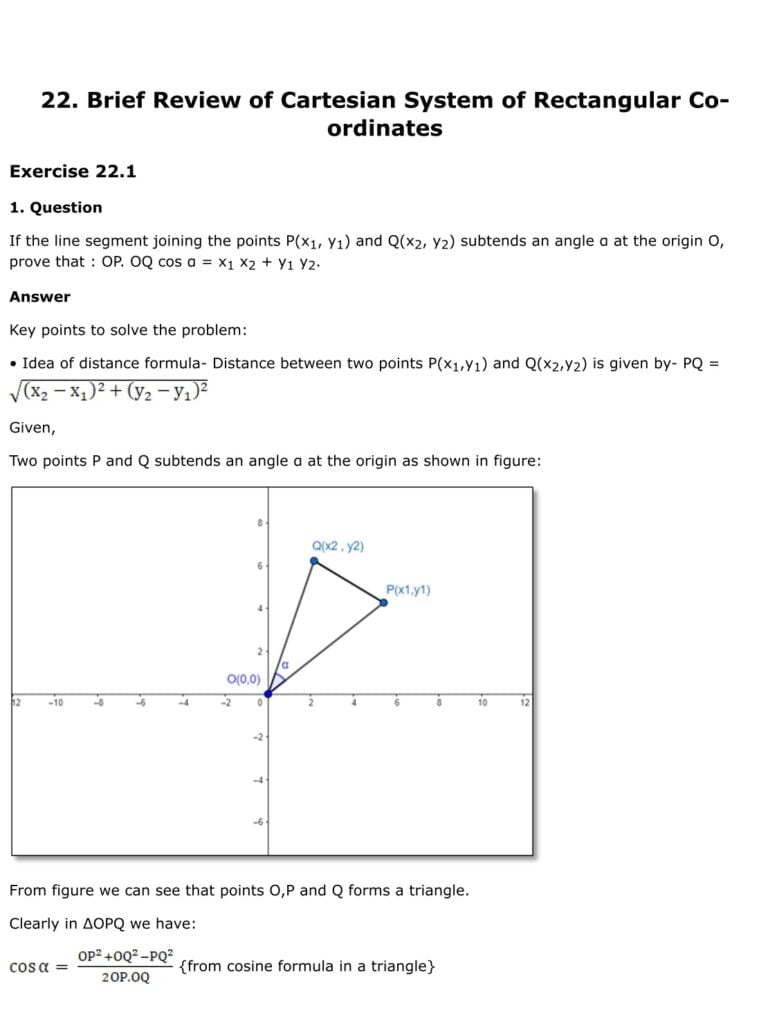 RD Sharma Solutions for Class 11 Maths Chapter 22 Brief Review of ...