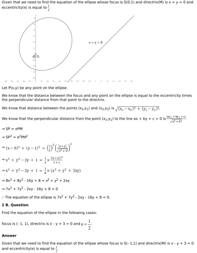 RD Sharma Solutions for Class 11 Maths Chapter 26 - Ellipse - ReadAxis